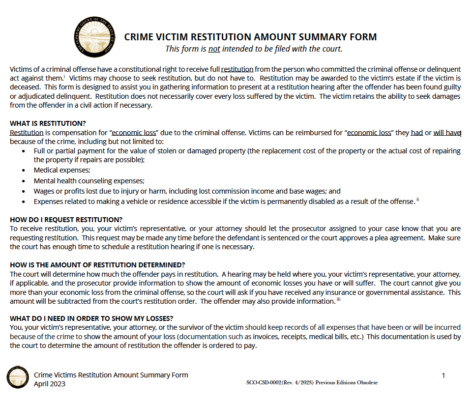 Marsy’s Law Rights | Ohio Crime Victims’ Bill of Rights | Your Rights ...